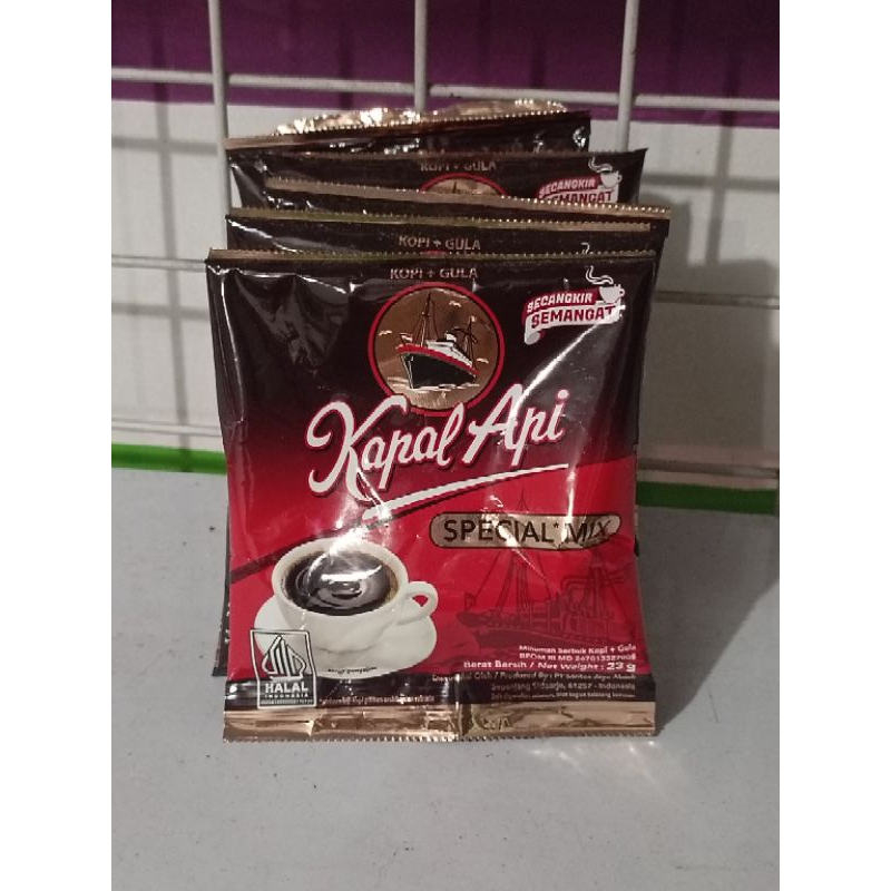 Jual KOPI KAPAL API SPECIAL MIX 23 GR RENCENG ISI 10 PCS | Shopee Indonesia