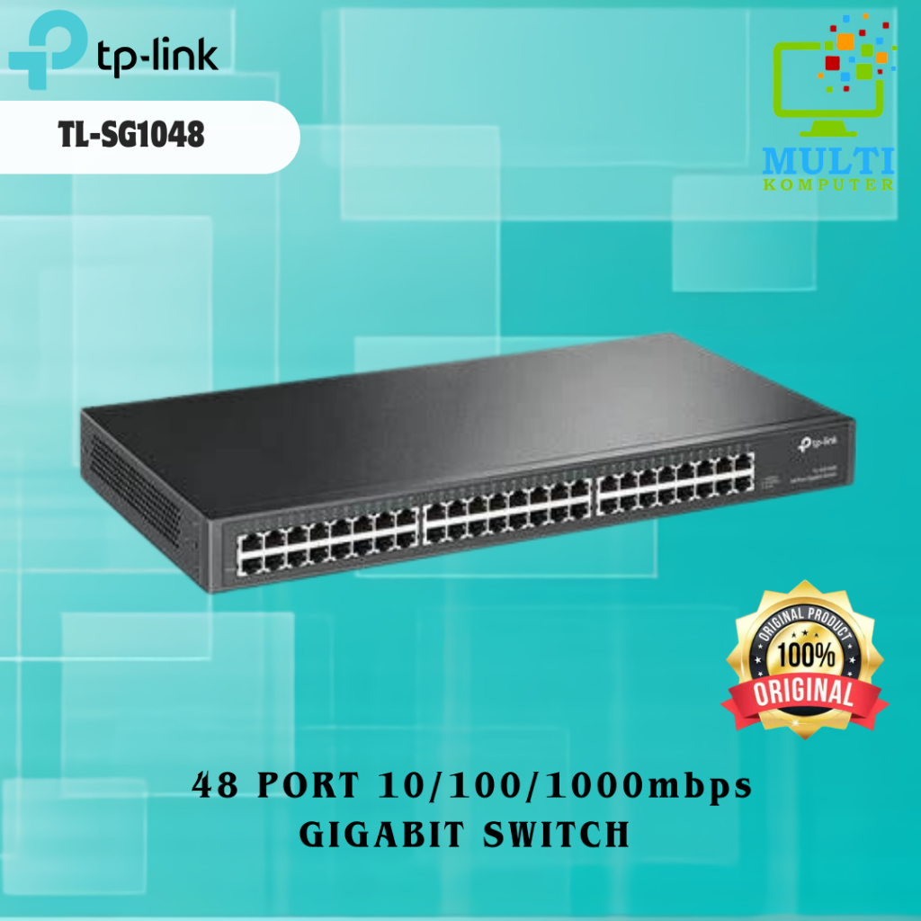 Jual TP-Link TL-SG1048 48-PORT 10/100/1000mbps GIGABIT SWITCH | Shopee Indonesia