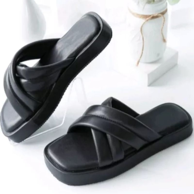 Jual SENDAL CEWEK DEWASA SELOP SILANG TERBARU T. 7 | Shopee Indonesia