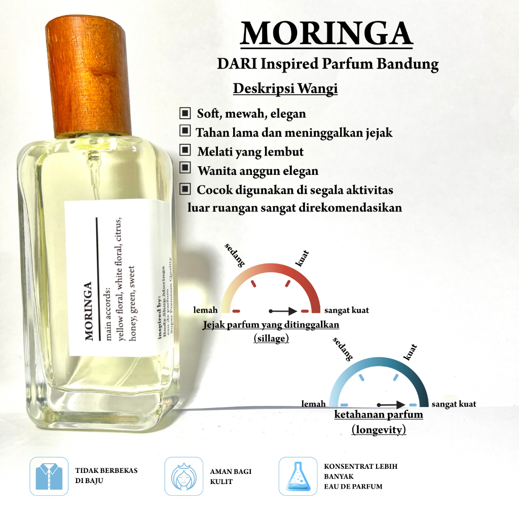 Jual [Bonus 10ml di LIVE] MORINGA Dari Inspired Parfum Bandung | Shopee ...