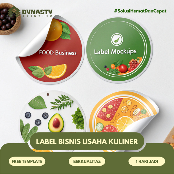 Jual Cetak Stiker Logo Label Usaha Kuliner Berbahan Vinyl - Free ...