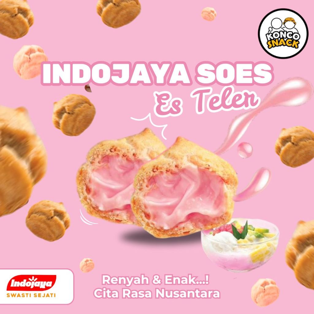 Jual Kue Sus / Soes Mini Kering Isi Krim Es Teler 1 Kg - Indojaya Soes ...