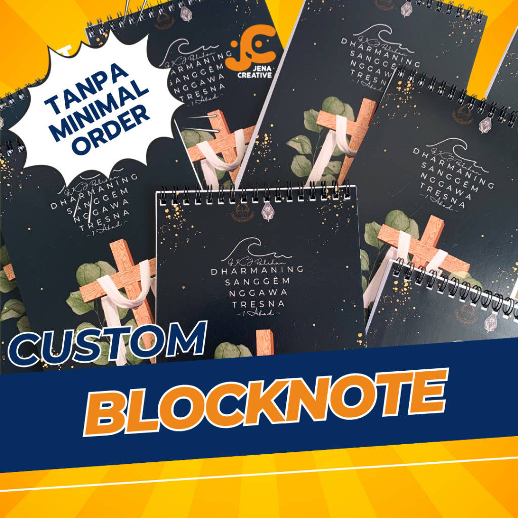 Jual Blocknote Custom A5 Spiral / Notebook Custom / Blocknote Promosi ...