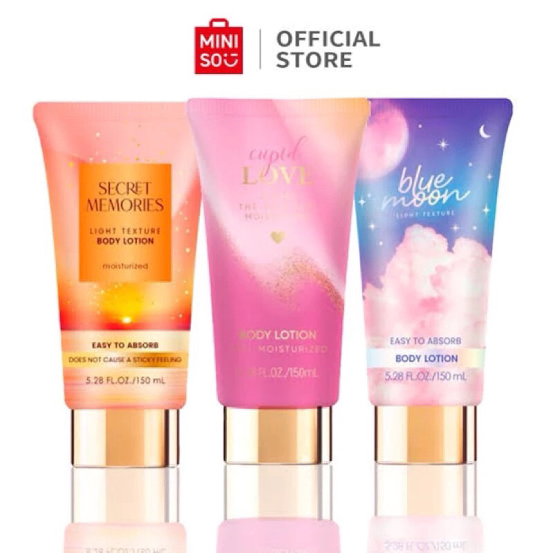 Jual Miniso Fragrance Lotion Blue Moon Secret Memories Cupid Love/Body ...