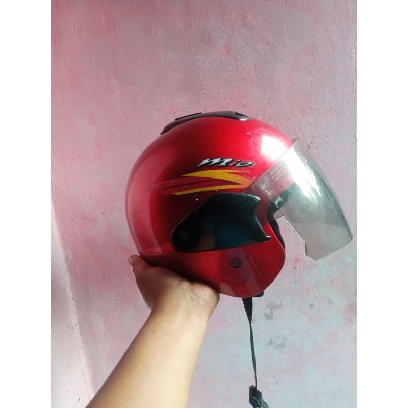 Jual Helm Yamaha Mio sporty merah | Shopee Indonesia