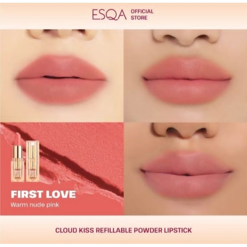 Jual ESQA Cloud Kiss Refillable Powder Lipstick (First Love) | Shopee ...
