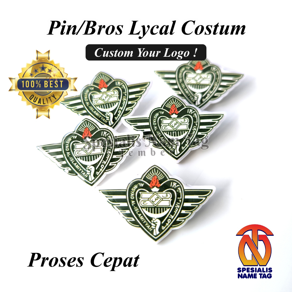 Jual Pin Costum resin ( MAGNET DAN PENITI ) Pin Bros Resin Gambar Logo ...