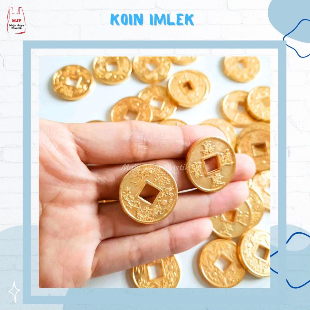 Jual Koin Emas Imlek 3cm – Hiasan Parcel / Dekorasi CNY / Mooncake / Angpao Imlek | Shopee Indonesia