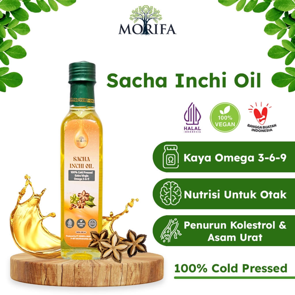 Jual MORIFA Minyak Sacha Inchi Omega 369 Sacha Inchi Oil Cold Pressed ...