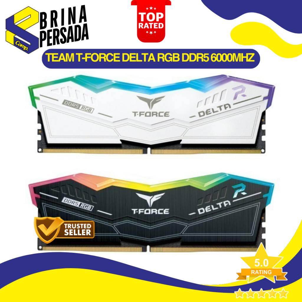 Jual Team T-Force Delta RGB DDR5 16GB (2x8GB) 6000MHz Dual Channel ...