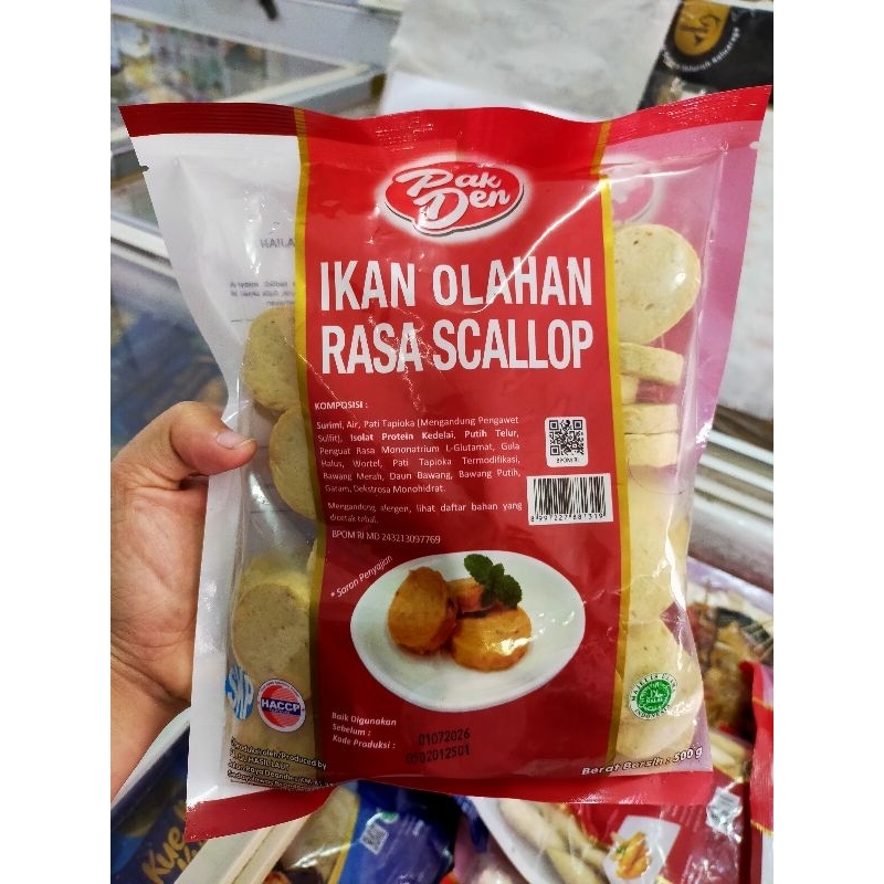 Jual PAK DEN SCALLOP IKAN 500G | Shopee Indonesia