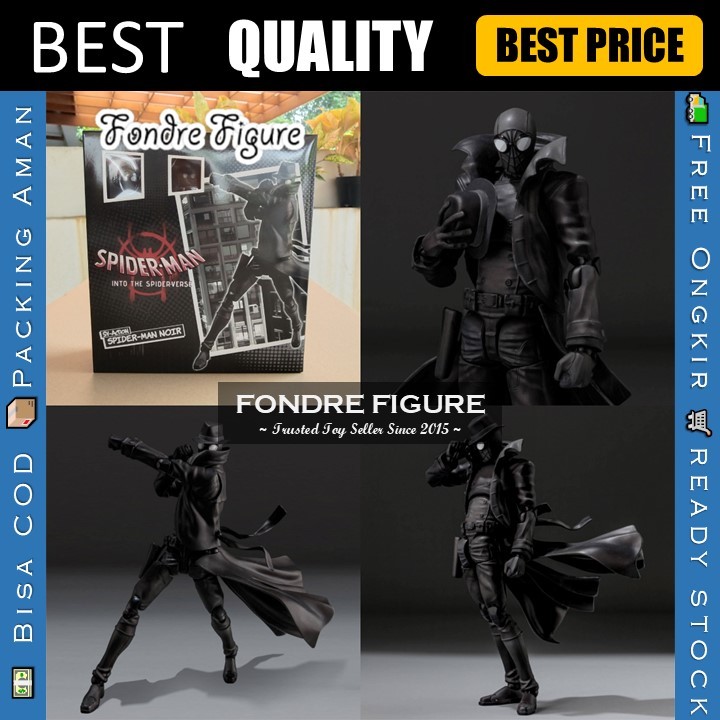 Jual SENTINEL SPIDER NOIR SPIDERMAN INTO THE SPIDER VERSE MAN BLACK ...