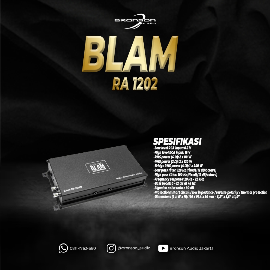 Jual AMPLIFIER BLAM RA 1202 | Shopee Indonesia