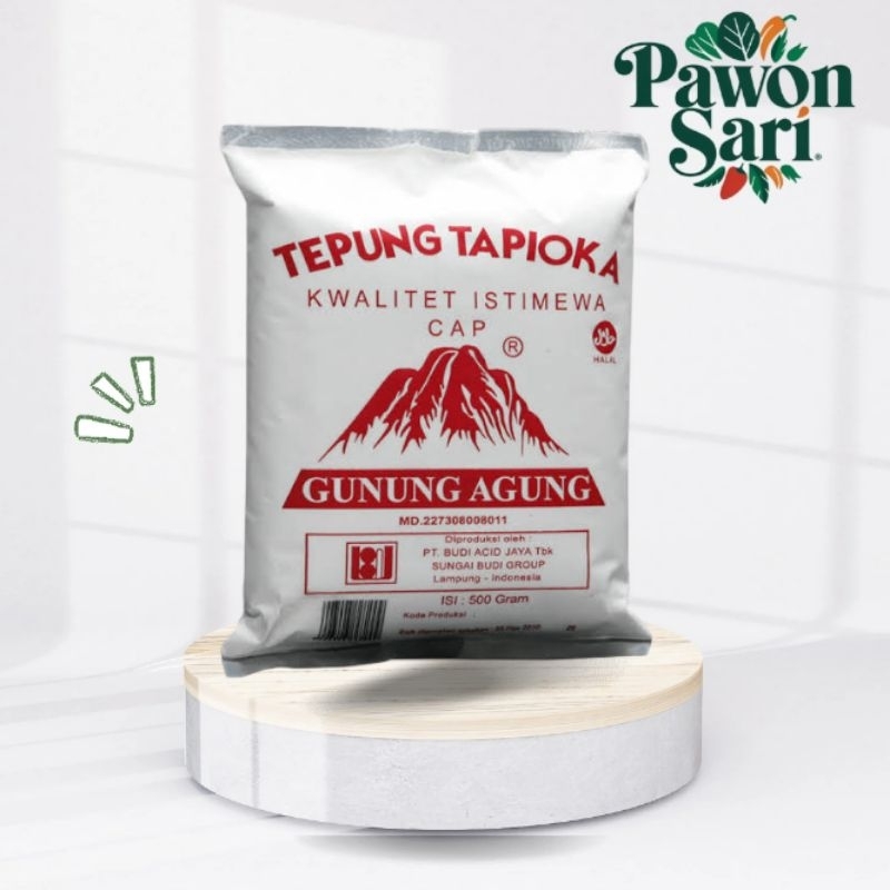 Jual tepung tapioka | cap gunung agung | 500gr | Shopee Indonesia