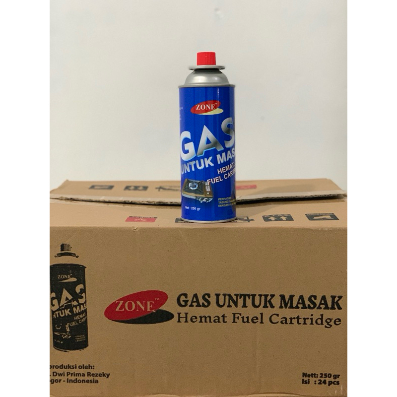 Jual Gas Portable merk Zone 250 Gram 1 pcs | Shopee Indonesia