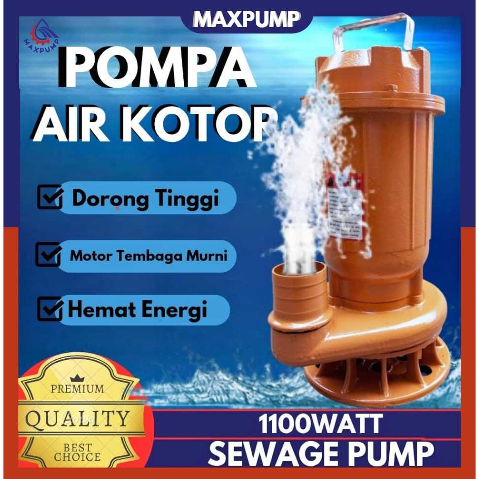 Jual MAXPUMP Pompa Celup Air Kotor Sewage Pump 2" Pompa Industri 1.5hp ...
