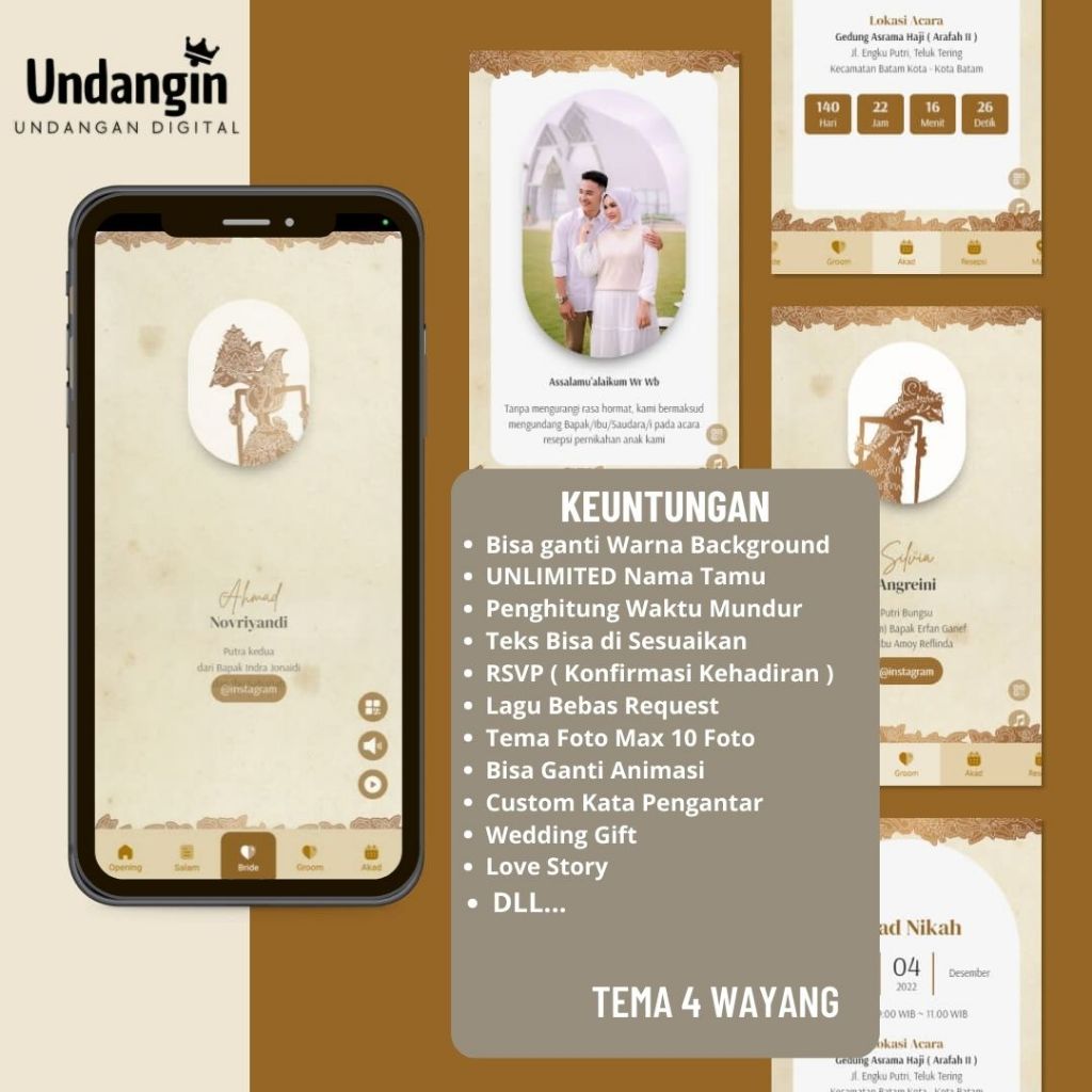 Jual UNDANGAN DIGITAL PERNIKAHAN KHITAN TASYAKURAN DLL TEMA EXCLUSIVE ...