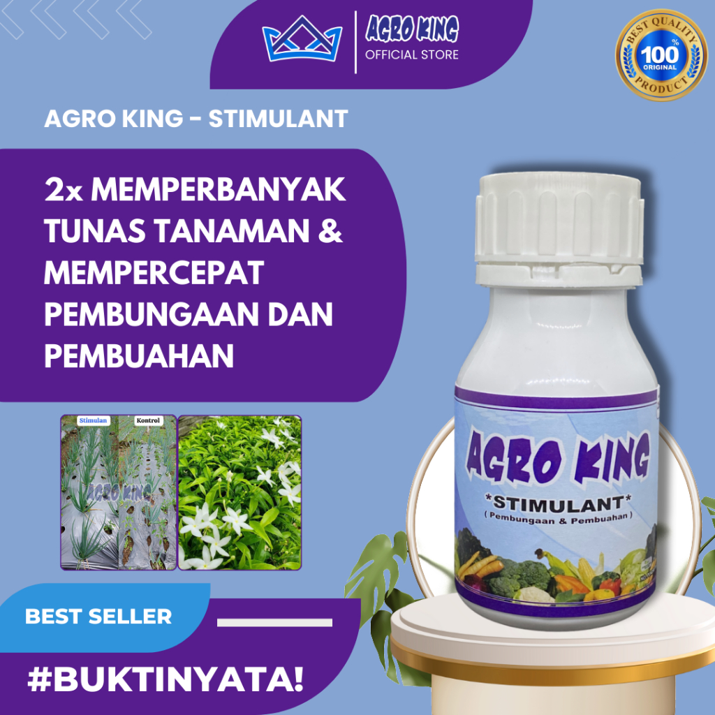 Jual AGRO KING - Stimulant - Merangsang Perbanyak Jumlah Tunas Bunga ...