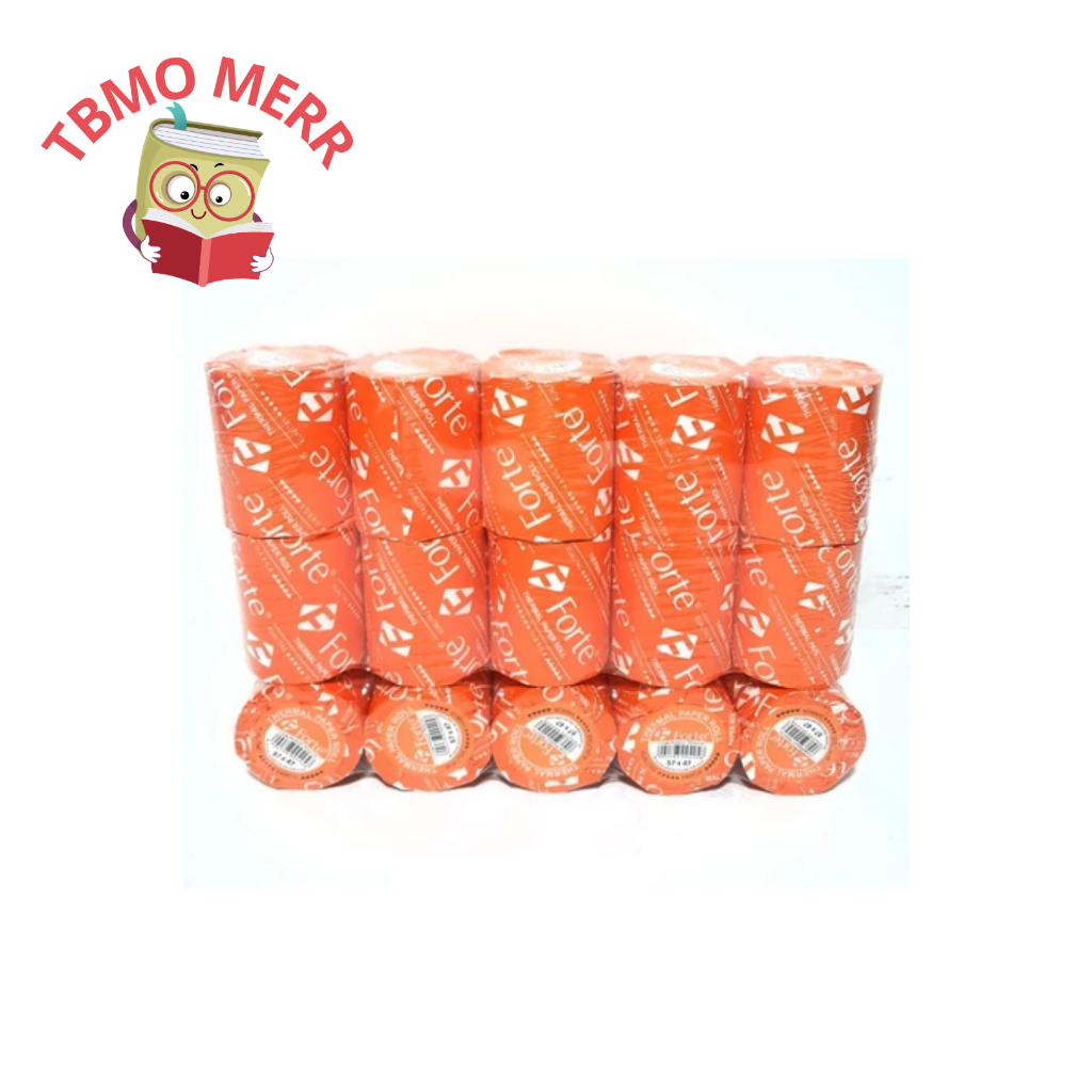 Jual [Forte] Kertas Thermal Struk Roll Kasir 57x47 / PACK | Shopee ...