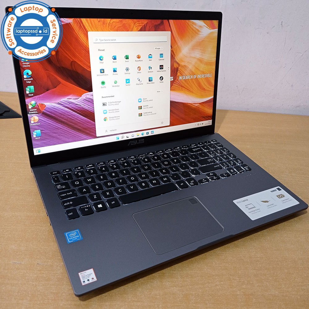 Jual ASUS A509FA Intel N4305U/Ram 4Gb/SSD 512Gb NVMe/IPS FHD/Backlit ...