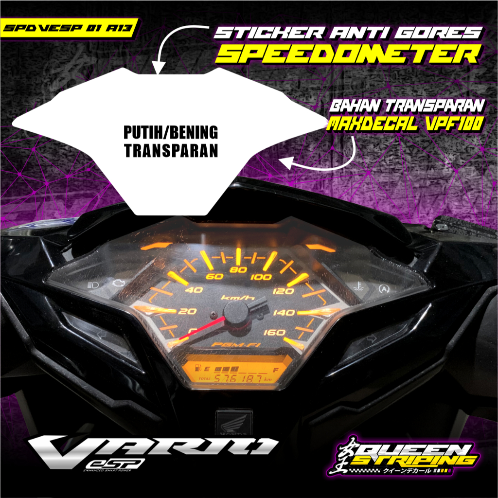 Jual Stiker Speedometer Transparan Motor Vario ESP - Stiker Trasnparan ...