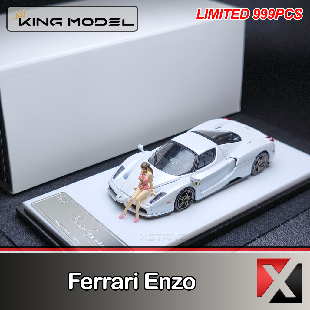 Jual King Model 1:64 Ferrari Enzo White Deluxe Edition Openable Engine ...