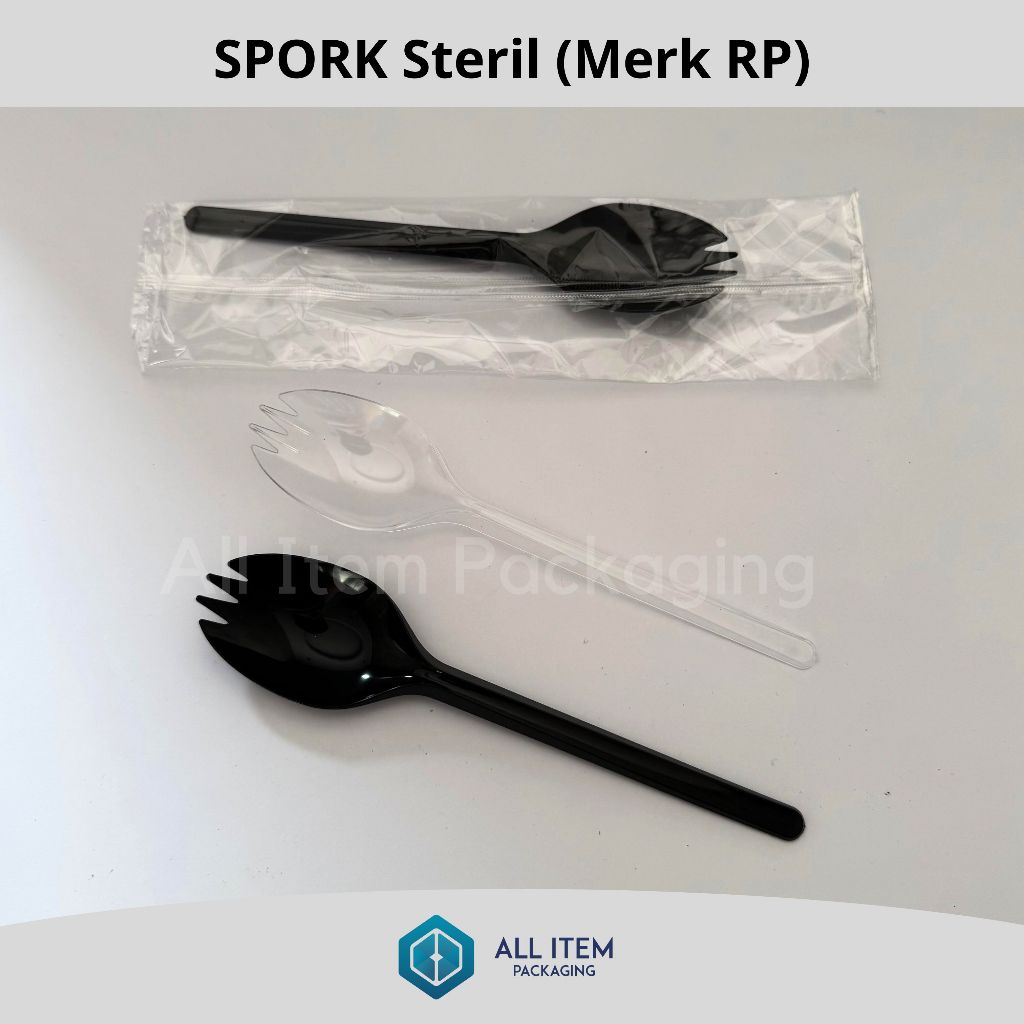 Jual SPORK Steril Merk RP @50 Pcs / Sendok Garpu 2 in 1 / Higenis ...