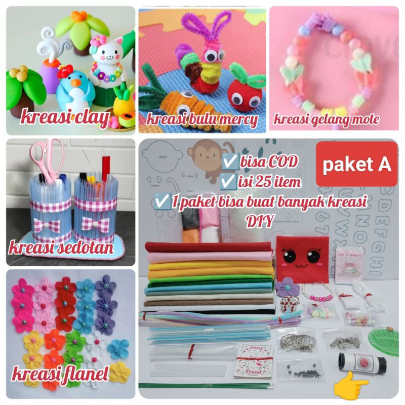 Jual Prakarya DIY Kerajinan Kain Flanel Anak SD TK | Shopee Indonesia