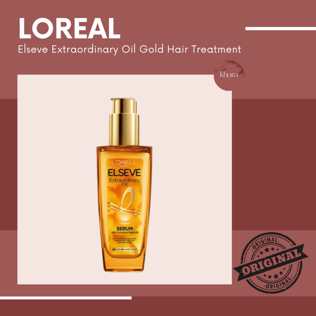 Jual LOre Serum Rambut LOre Elseve Extraordinary Oil Gold Hair ...
