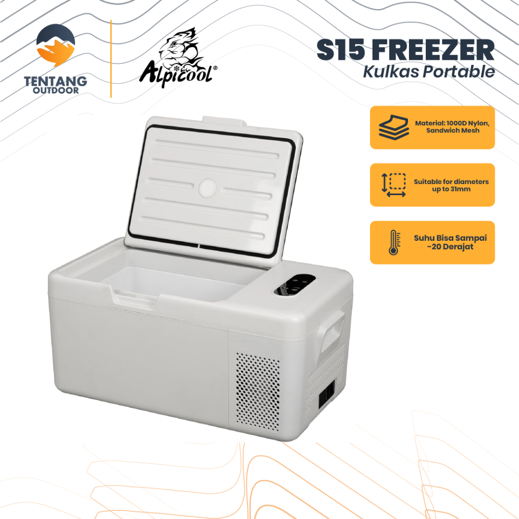 Jual Kulkas Portable ALPICOOL S15 Freezer Mobil Campervan Motorhome RV ...