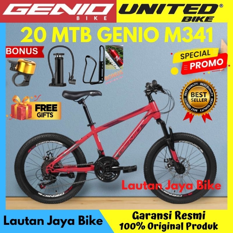 Jual Sepeda Gunung 20 Mtb genio M341 By Unitedbike | Shopee Indonesia