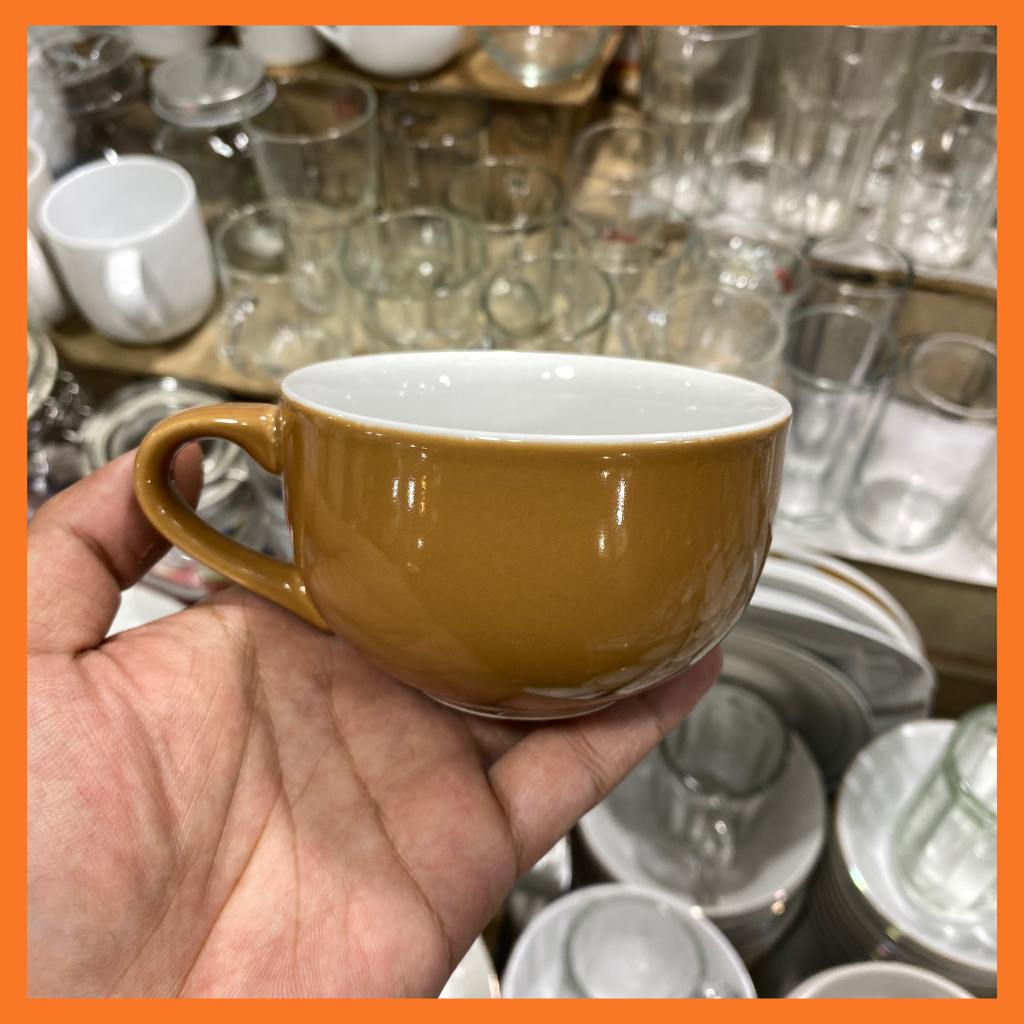 Jual cangkir Latte custom desain sesukamu banyak varian warna | Shopee ...