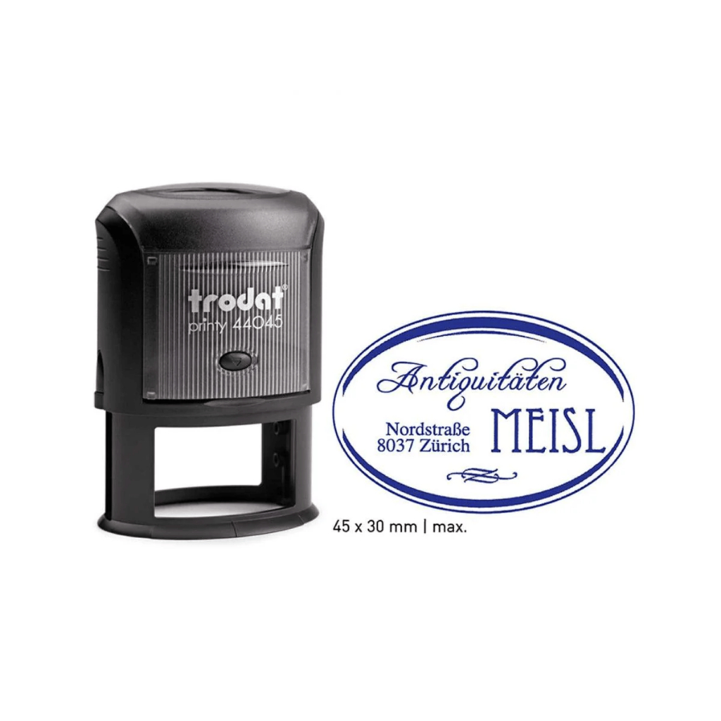 Jual Stempel Praktis Trodat OVAL 45x30mm tipe 44045 FREE DESAIN ...