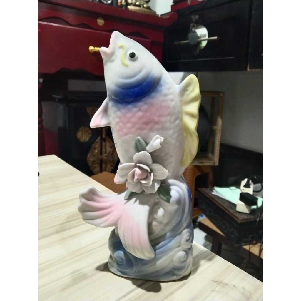 Jual Patung Keramik Ikan Koi Kuno Jadul Antik | Shopee Indonesia