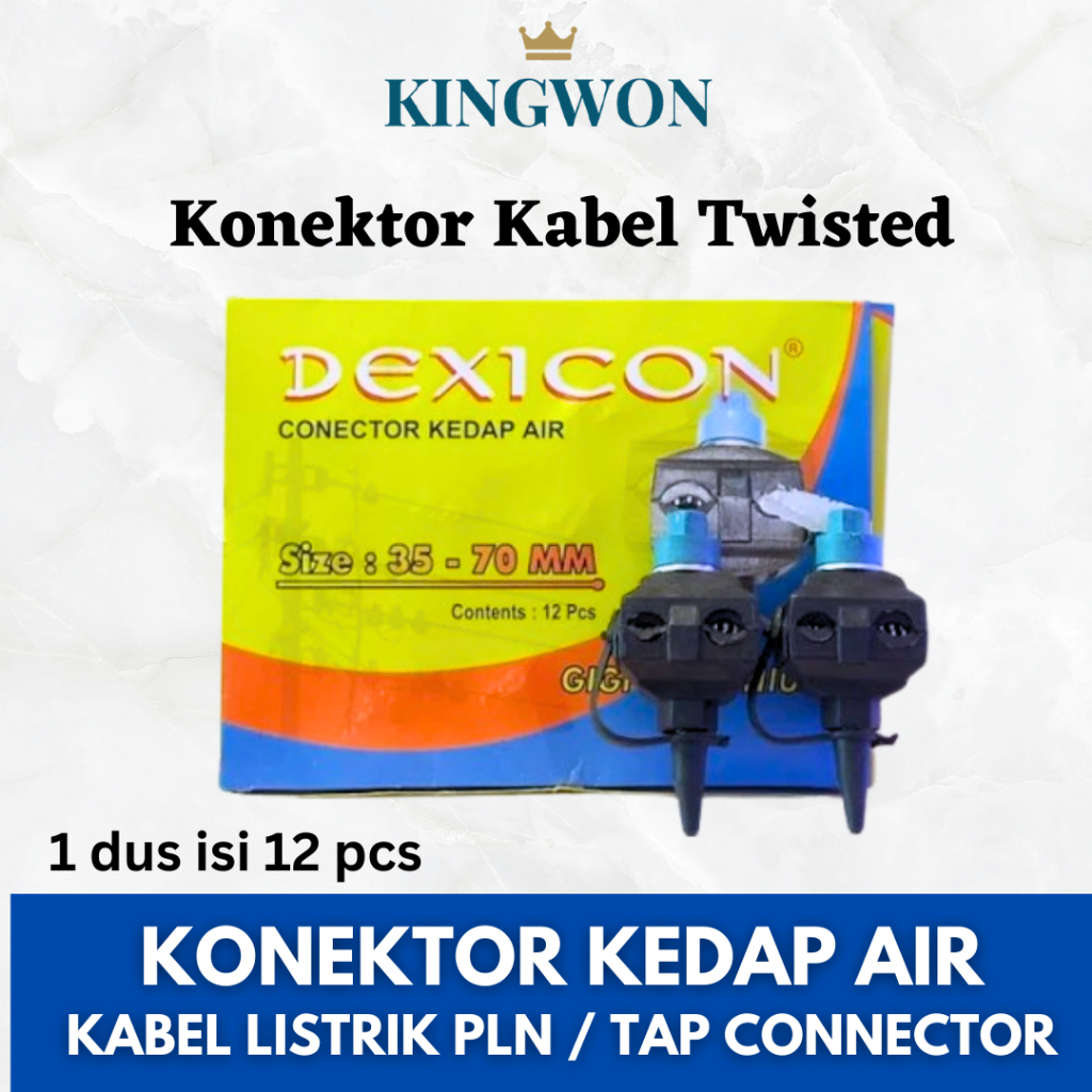 Jual [ PAKET BUNDLE 12 PCS ] KONEKTOR KABEL KEDAP AIR KABEL SR TAP ...