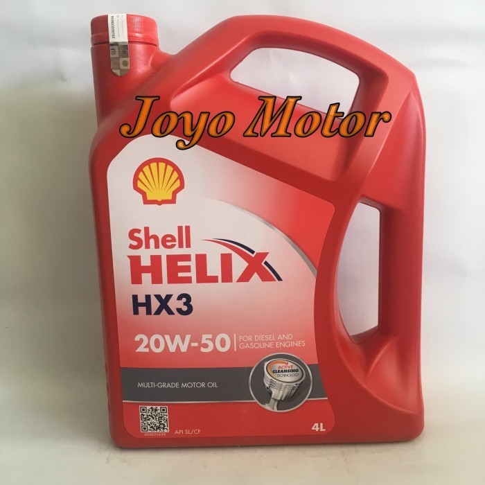 Jual Oli Mesin Shell Helix HX3 SAE 20w-50 4 Liter | Shopee Indonesia