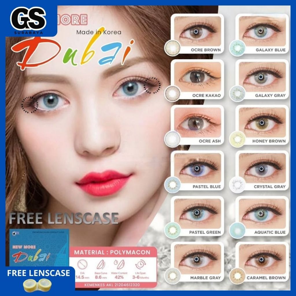 Jual SOFTLENS NEW MORE DUBAI 14.5MM MINUS (-0.50 S/D -2.50) BY CTK / SOFTLENS DUBAI / SOFTLEN ...
