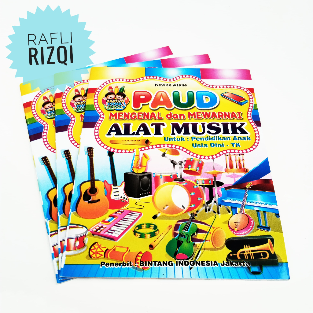 Jual Buku Mengenal dan Mewarnai Alat Musik / Buku Mewarnai Alat Musik ...