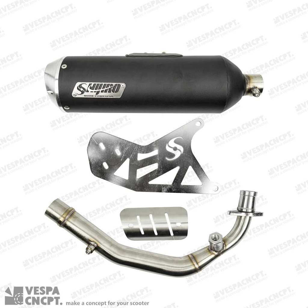 Jual Knalpot Shijiro Exhaust Standar Racing City Runner Pro Black Vespa ...