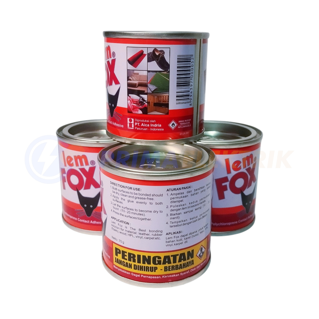 Jual Lem FOX Plus Polychloroprene Contact Adhesive Kemasan 70 Gram ...