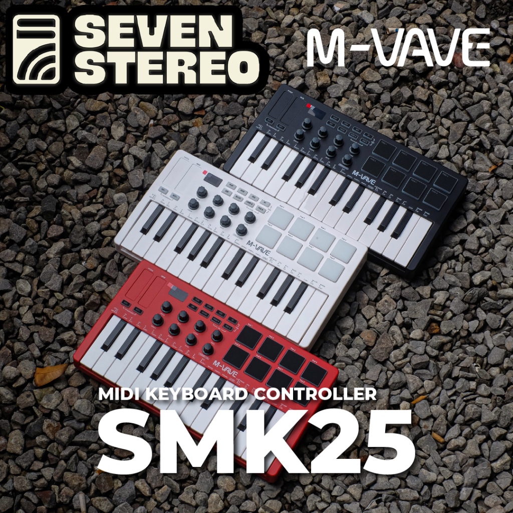 Jual M-VAVE SMK 25 SMK25 Midi Keyboard Controller 25 Keys Portable | Shopee Indonesia