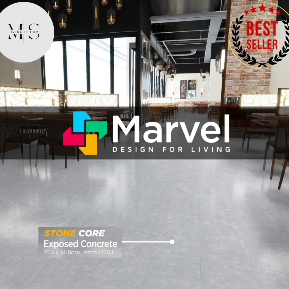 Jual lantai SPC Marvel stonecore II series tebal 5,5mm | Shopee Indonesia