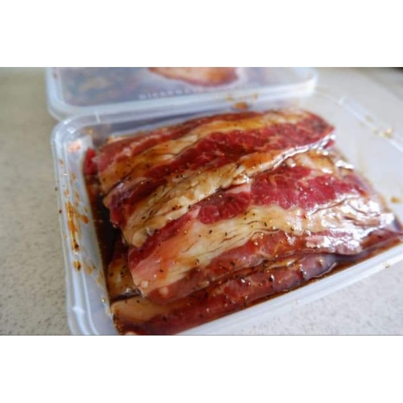 Jual Beef Slice Marinasi 500gram / Daging sapi Marinasi Barbeque ...