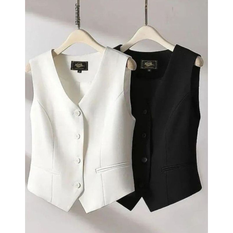 Jual Promo Terbaru Rompi Vest Blazer import cewe / Blezer Wanita Polos ...
