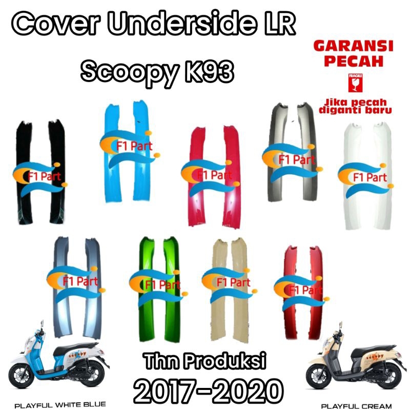 Jual CUS K93 cover under side dek samping bawah kanan kiri scoopy fi ...
