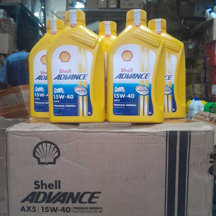Jual BIG PROMO !!! Shell Advance 4T AX5 15W-40 (1L) Oli Motor ORIGINAL ...