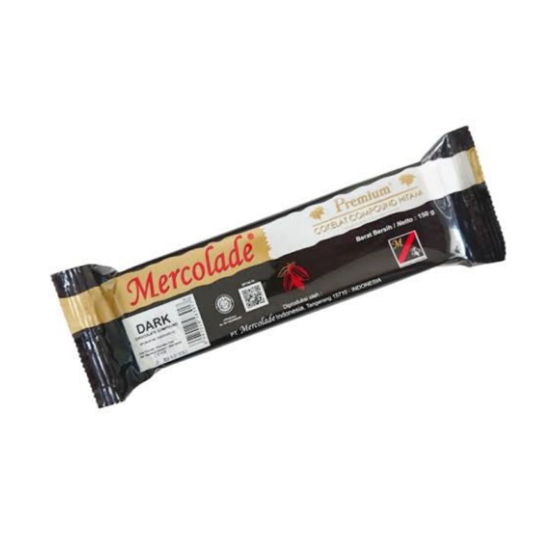Jual Cokelat Mercolade Premium Chocolate Dark Compound 150gr | Shopee ...