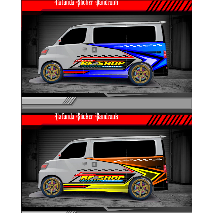 Jual STIKER DECAL GRANDMAX BLINDVAN LUXIO APV AVANZA DLL | Shopee Indonesia