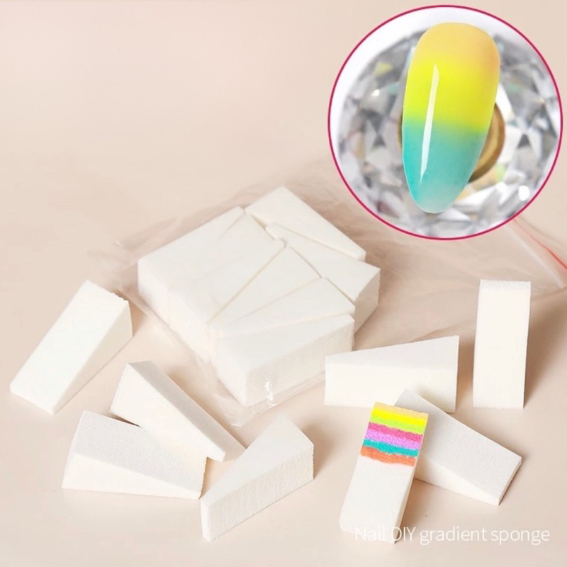 Jual NAIL SPONGE GRADIENT SPONGE BLOCK OMBREE NAIL GEL POLISH ISI 8PCS ...