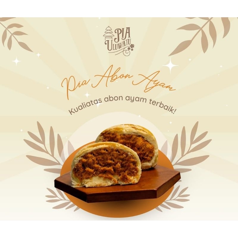 Jual pia abon ayam chicken floss pia pie Abon ayam bakpia Bali pia ...